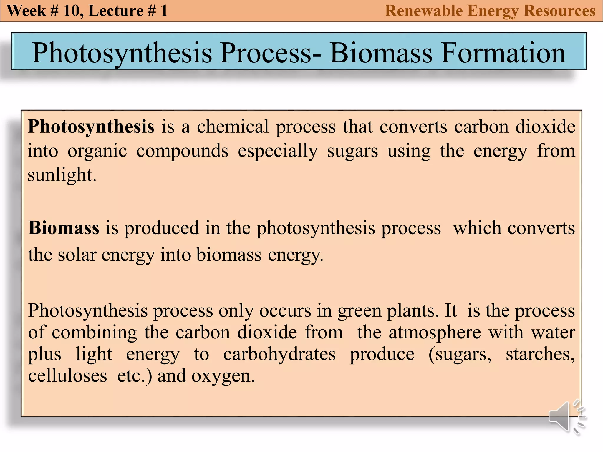Renewable energy resources_ biomass energy introduction | PPT