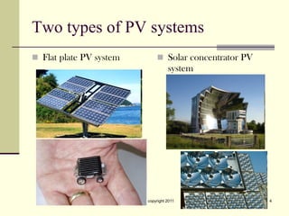 Renewable energy solar PV technology acloutier 2011 c physics copyright ...