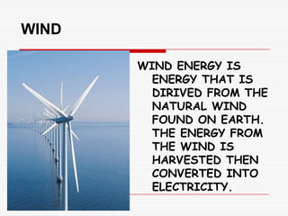 Renewable energy sources | PPTX