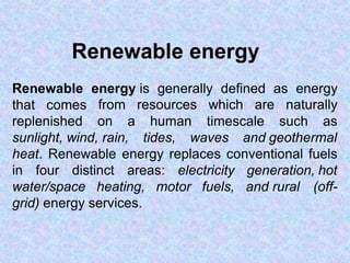 Renewable energy sources | PPT