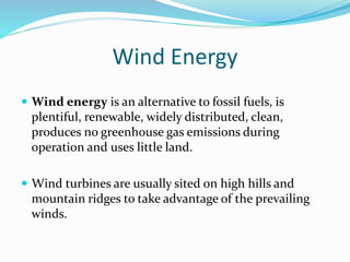 Renewable energy sources | PPT