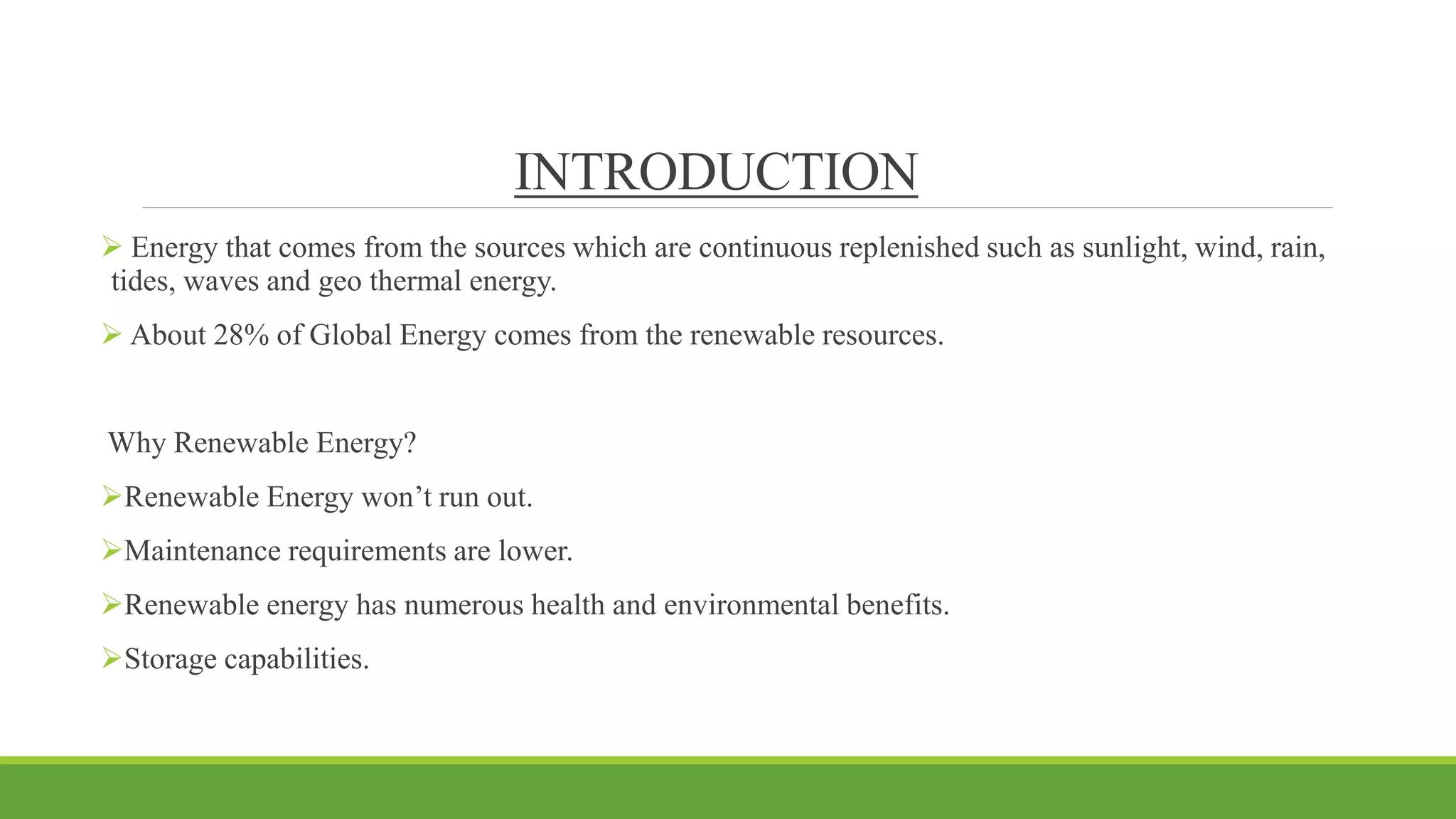 Renewable Energy & Prospects in India | PPTX