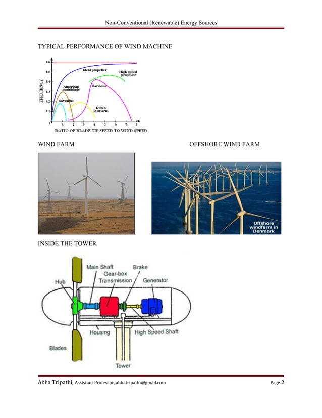 Non Conventional (Renewable) Energy Sources 01 | DOC | Power and Energy ...