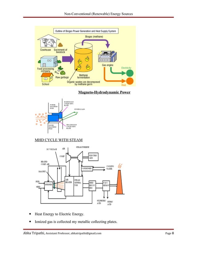 Non Conventional (Renewable) Energy Sources 01 | DOC | Power and Energy ...