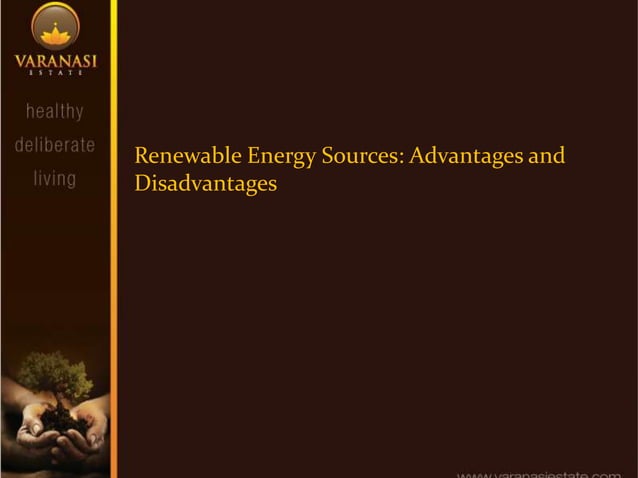 Renewable energy sources advantages and disadvantages | PPTX