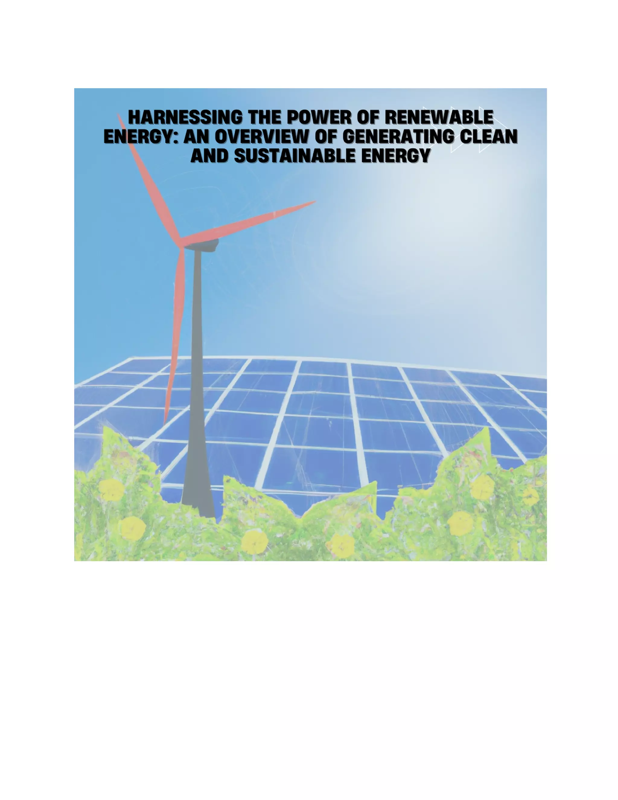 Renewable Energy For Less | PDF