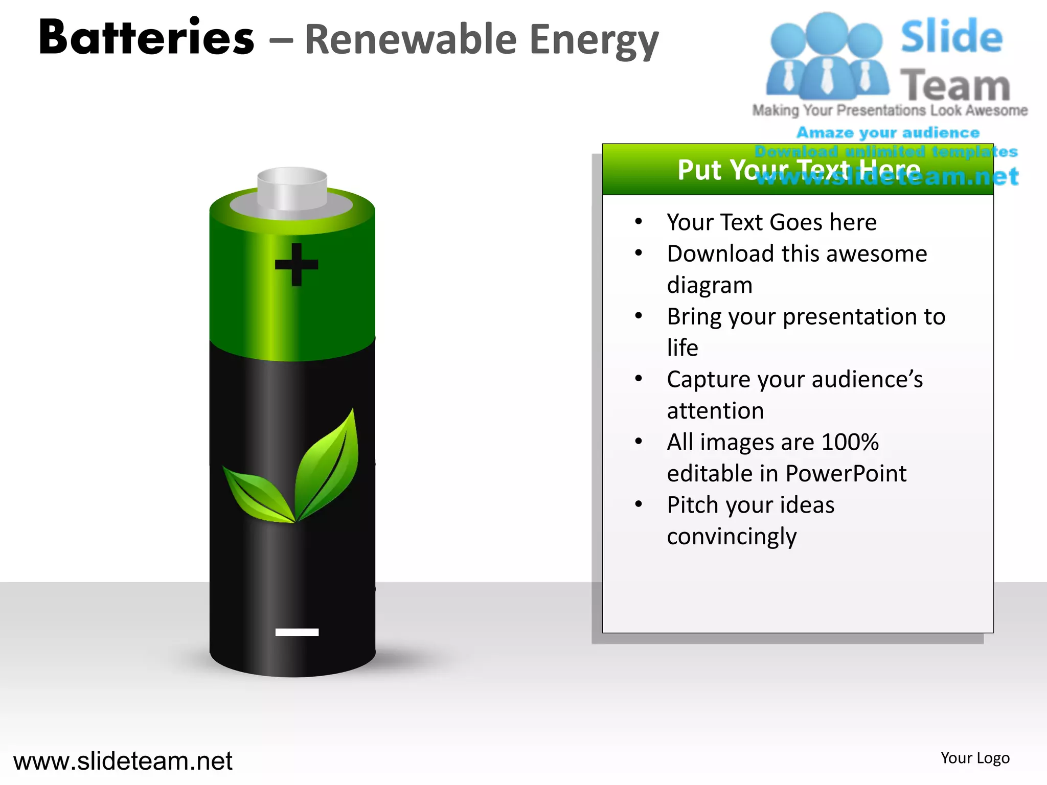 Renewable rechargeable batteries green renewable energy powerpoint ppt ...
