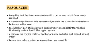 Renewable resources | PPTX