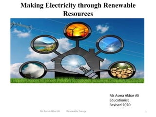 Renewable resources case study of Pakistan | PPTX
