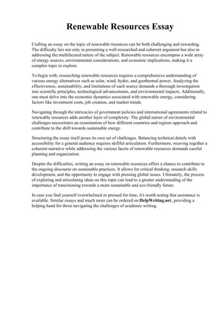Renewable Resources Essay.pdf