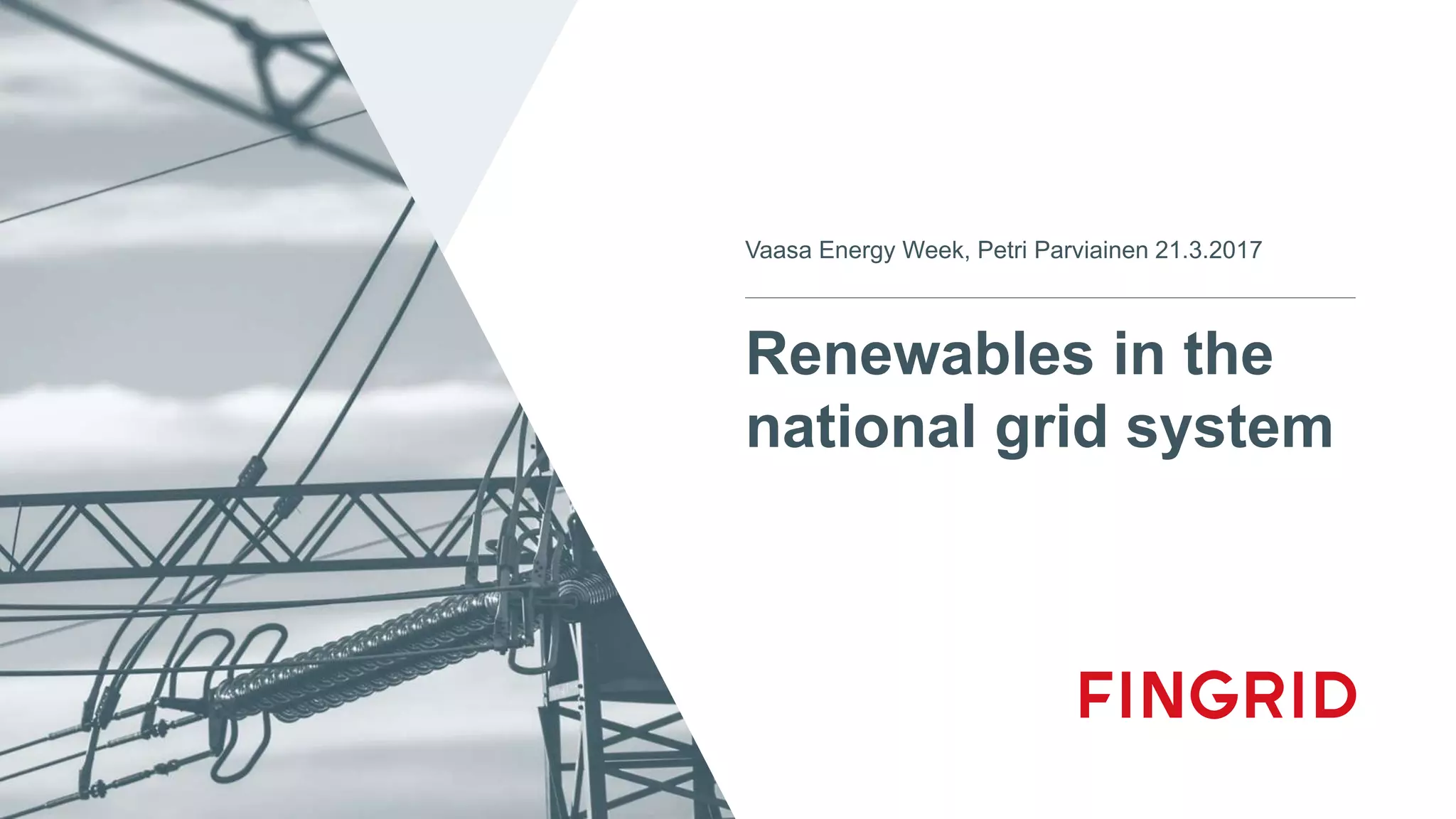 Renewables in the national grid system | PPT