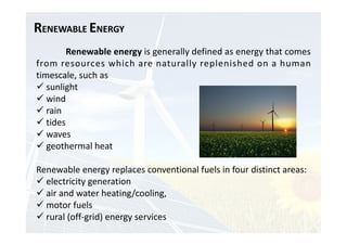 Renewable sources of energy | PDF
