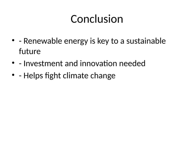 Renewable Sources Of Energy Pptx