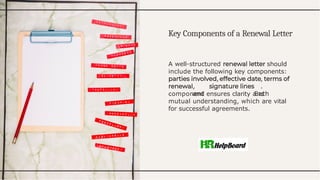 Renewal Letter Template, Sample of Renewal Letter | PPTX