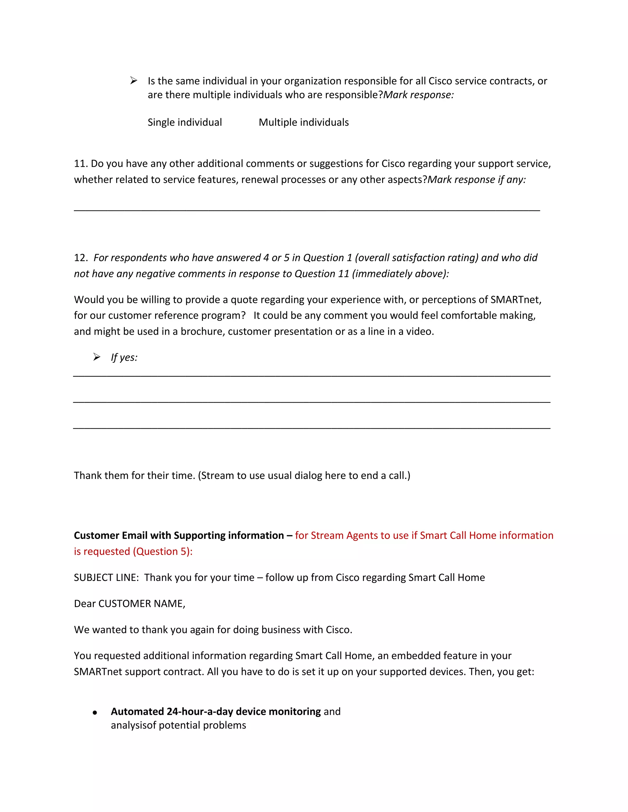 Renewals survey call center script 10.3 | DOCX