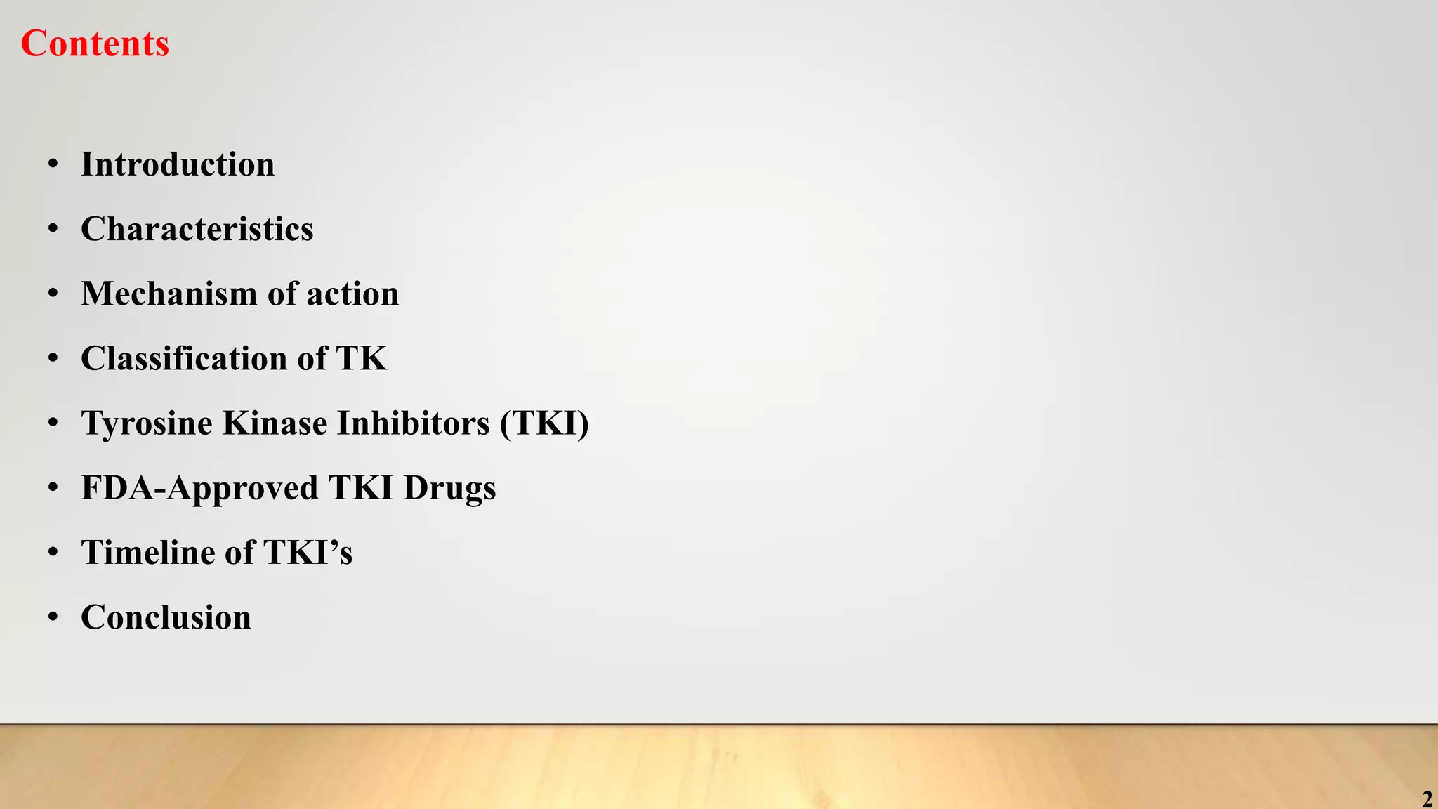 Role of Tyrosine kinase inhibitors in cancer #cancer | PPTX