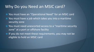 How Much Does an MSIC Card Cost? | PPT