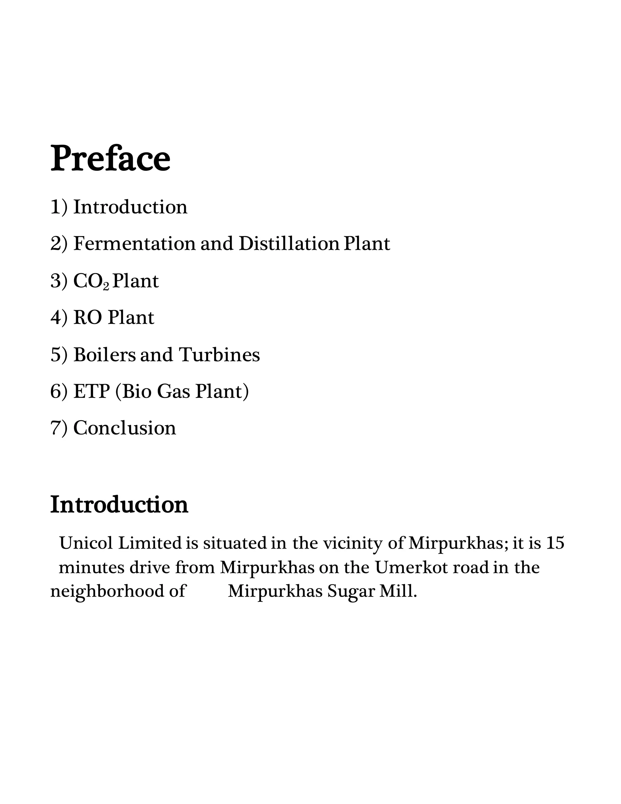 Internship Report of Unicol Mirpurkhas (Ethanol Distillery) | DOCX ...