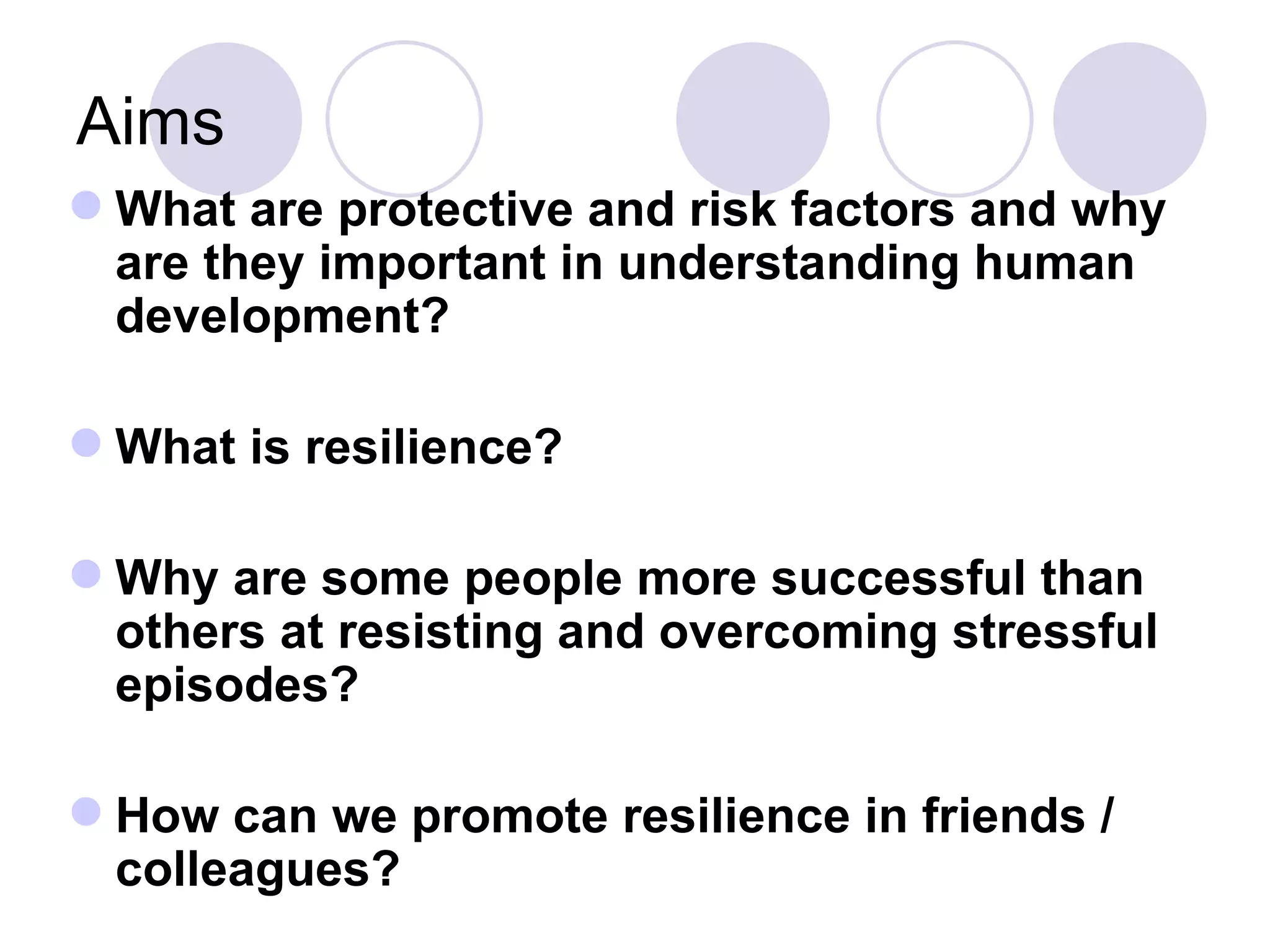 Building Resilience in Fragile People | PPT