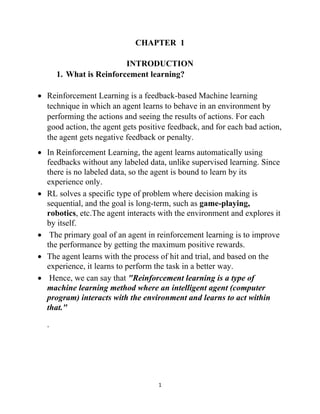 Reinforcement learning | PDF