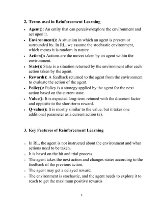 Reinforcement learning | PDF