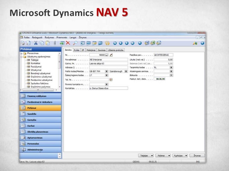 Microsoft Dynamics NAV 2009 R2 Microsoft Dynamics NAV 2009 R2