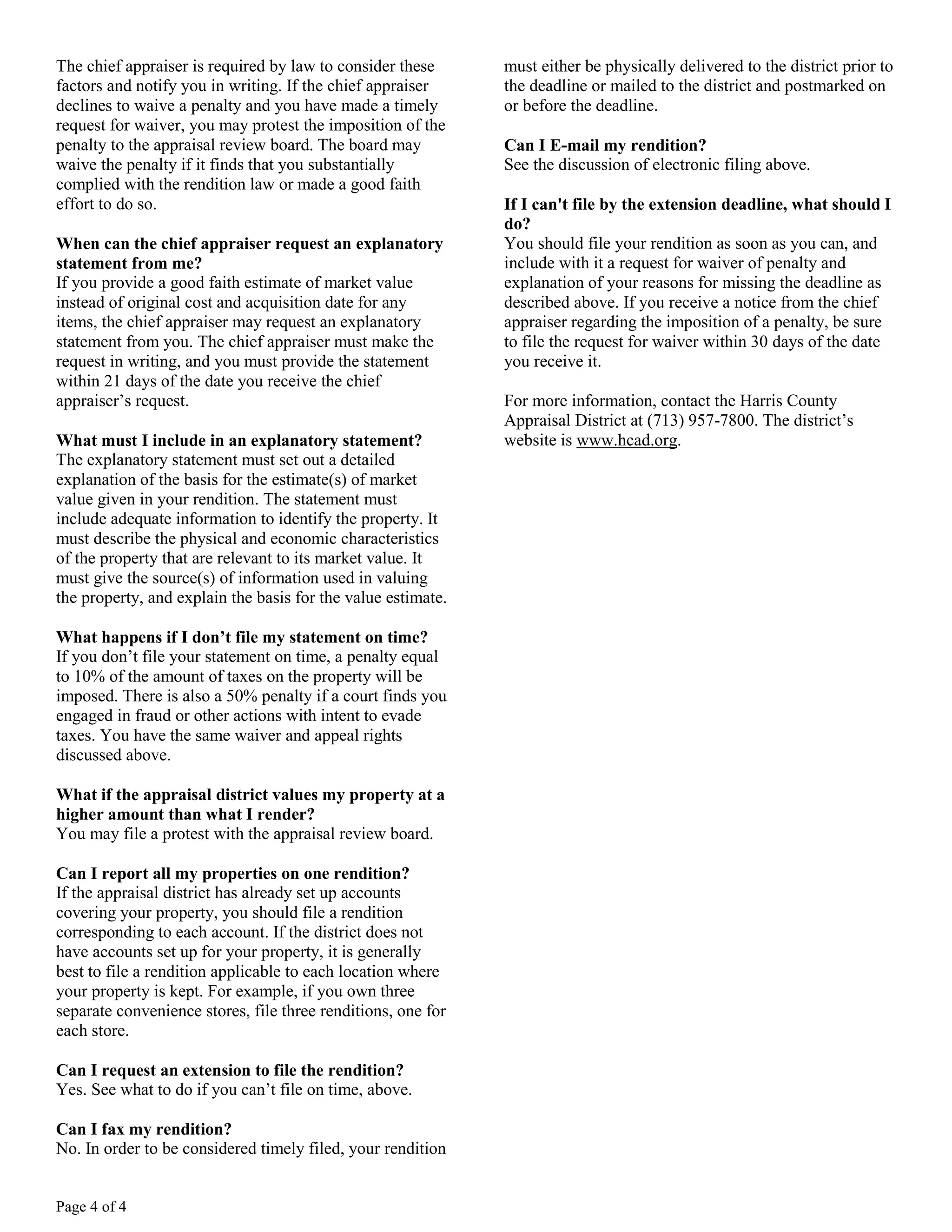 Guide to personal property rendition | PDF