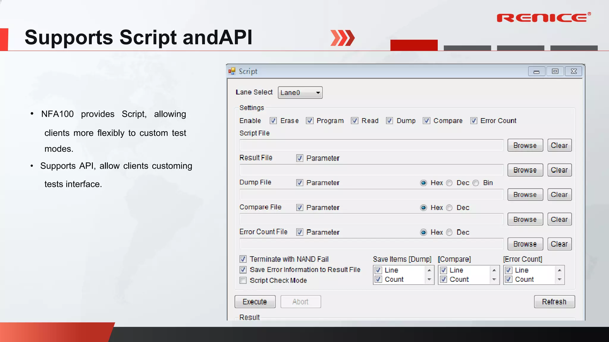 Renice Nand Flash Analyzer NFA100 introduction | PDF