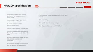 Renice Nand Flash Analyzer NFA100 introduction | PDF