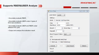 Renice Nand Flash Analyzer NFA100 introduction | PDF