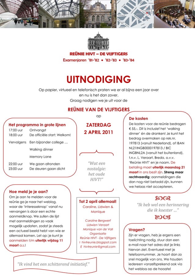 HIVT-reunie De Vijftigers - 2 april 2011 | PDF