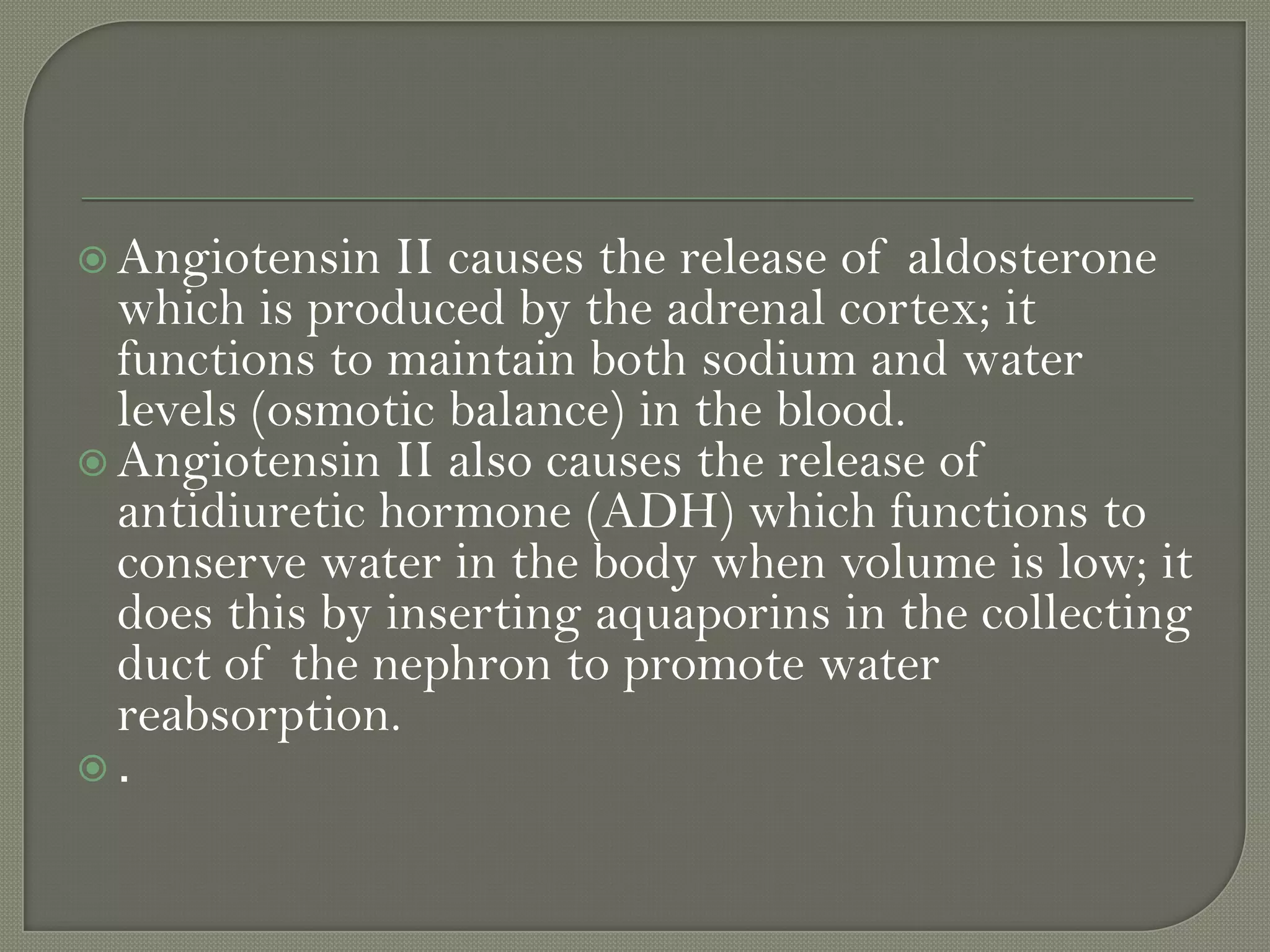 Renin angiotensin-aldosterone system | PPTX