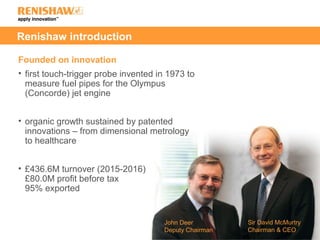 Renishaw presentation Feb 2017 | PPT | Resume Writing and Advice | Job ...