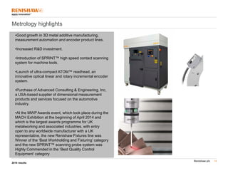 Renishaw results 14_presentation | PDF
