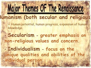 Renissance humanism | PPTX