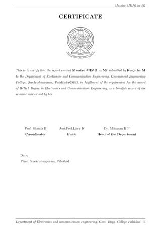 Renjihha.m massive mimo in 5 g | PDF