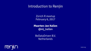 Introduction to Renjin, the alternative engine for R | PPT