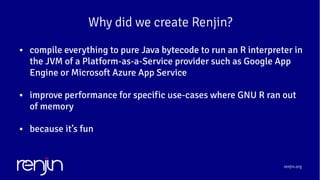 Introduction to Renjin, the alternative engine for R | PPT