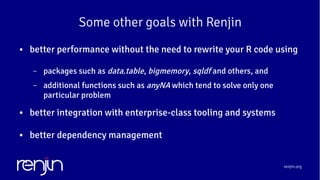 Introduction to Renjin, the alternative engine for R | PPT