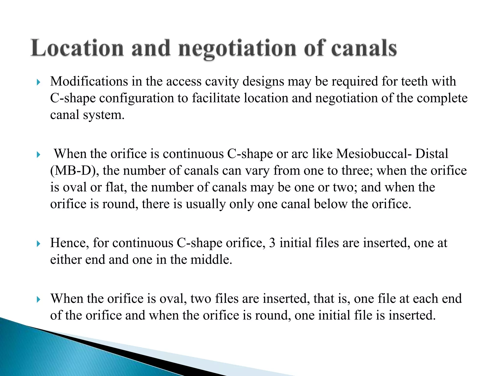 Renjith c shaped canal configuration | PPTX