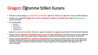 Öğrenme stili modelleri | PPTX