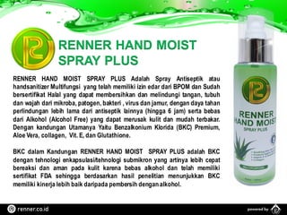 JURNAL RENNER HAND MOIST PLUS | PPT
