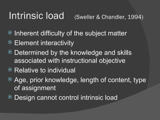 Renner Talk Cognitive Load Theory | PPT