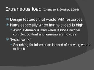 Renner Talk Cognitive Load Theory | PPT