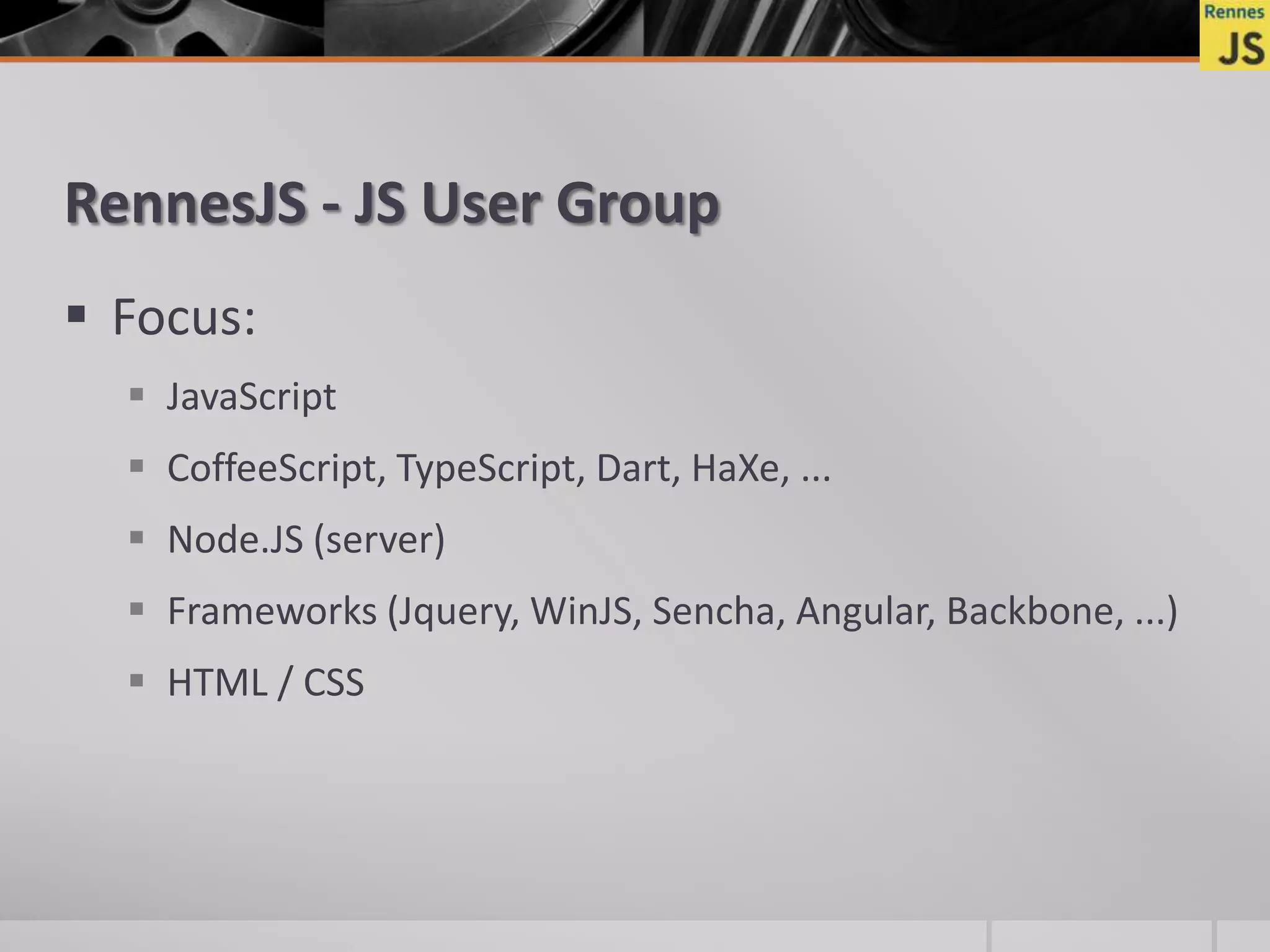 Lancement du RennesJS - le User Group de la communauté JavaScript ...