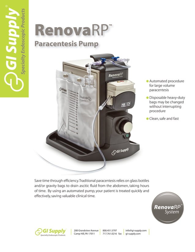 RenovaRP Paracentesis Pump | PDF
