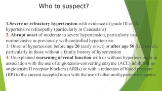RENOVASCULAR HYPERTENSION POWERPOINT PRESENTATION | PPTX