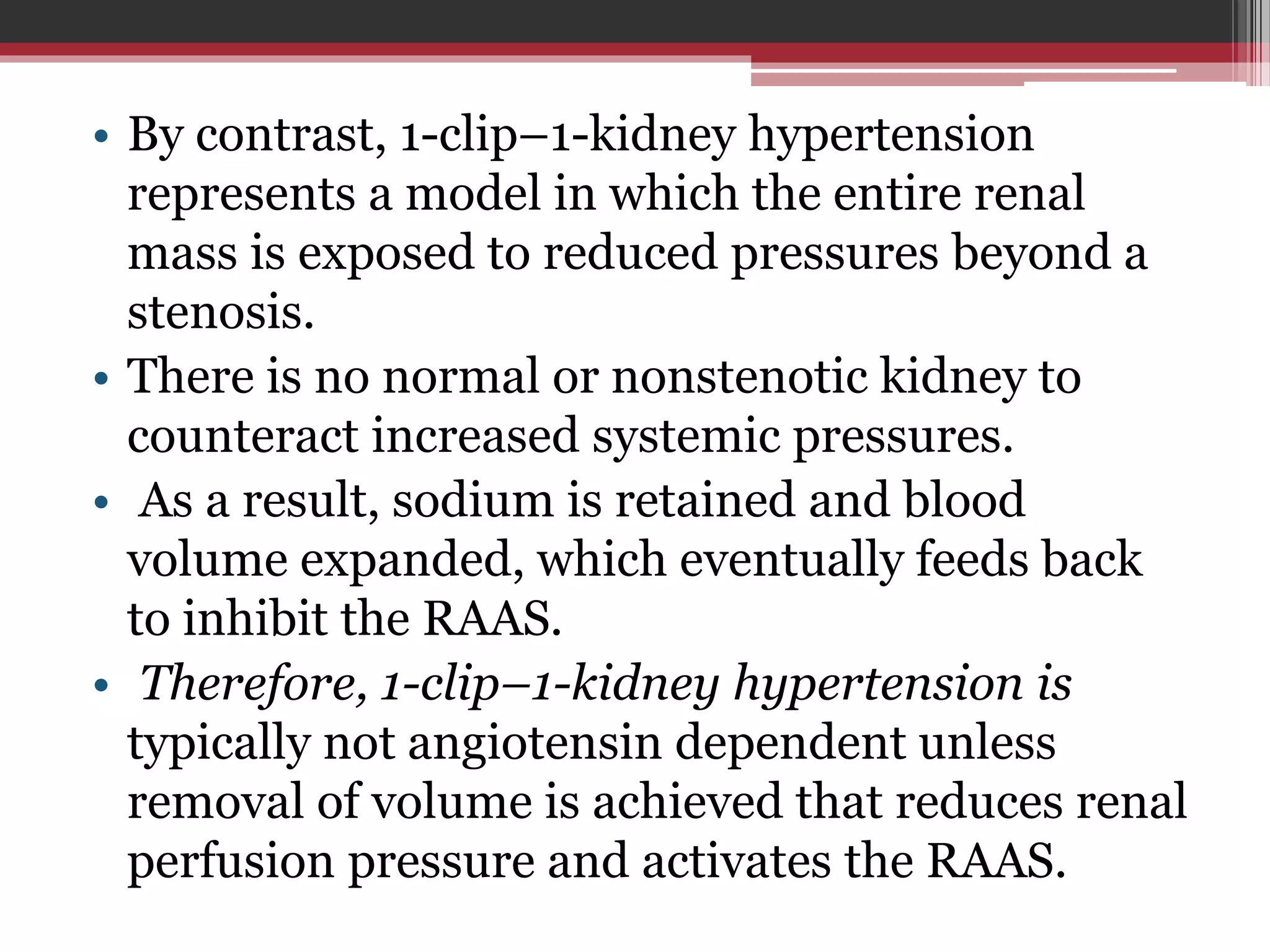 Renovascular hypertension(rvh) | PPTX