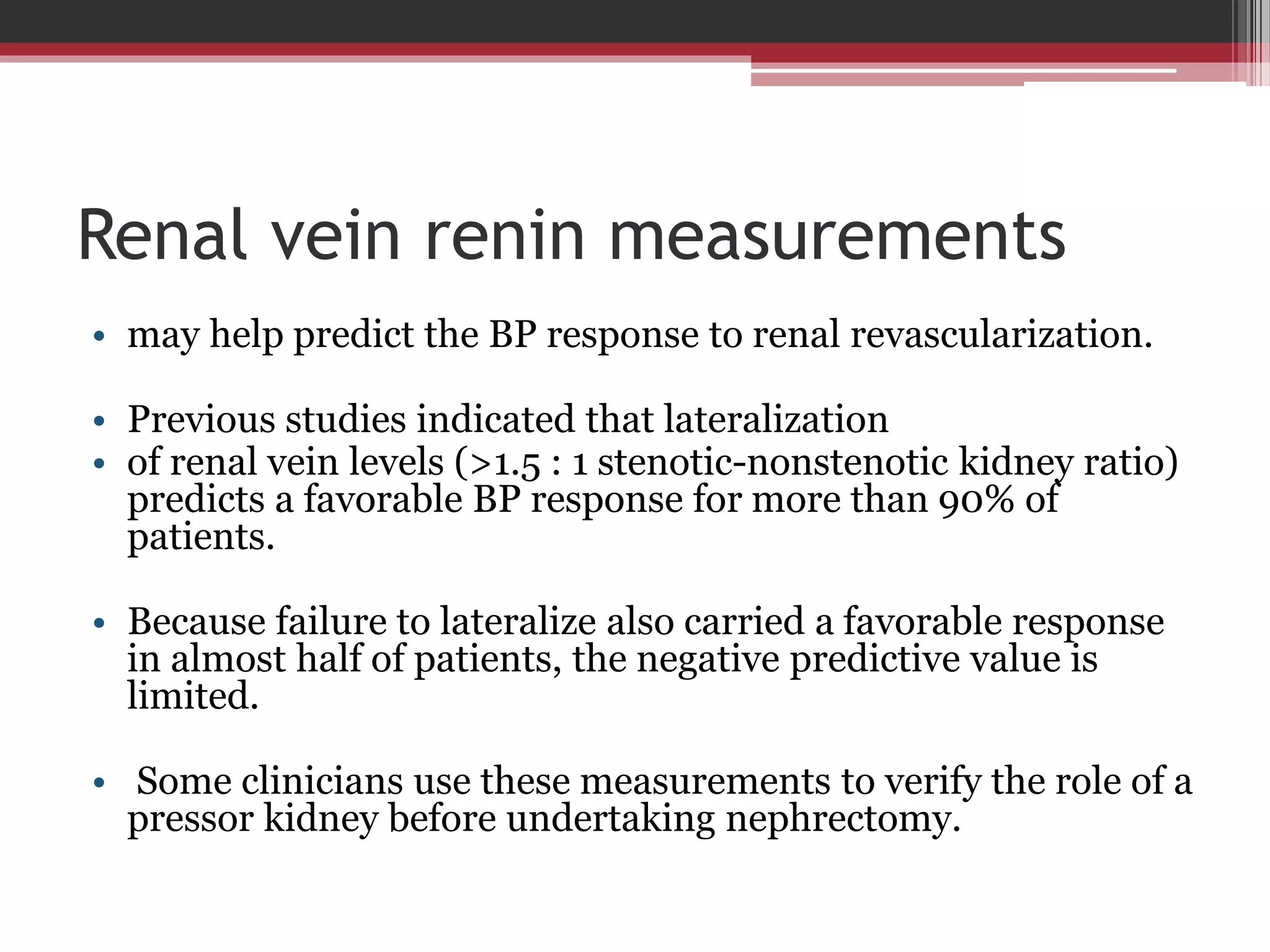 Renovascular hypertension(rvh) | PPTX