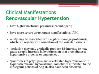 Renovascular hypertension(rvh) | PPTX